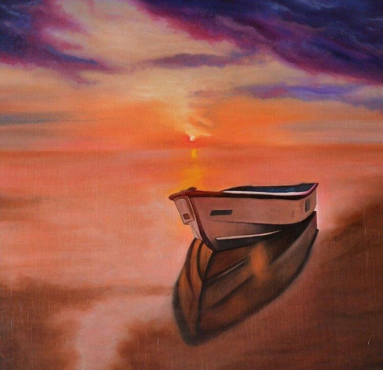 30+ Easy Sunset Painting Tutorials - How to Paint a Sunset? | HARUNMUDAK